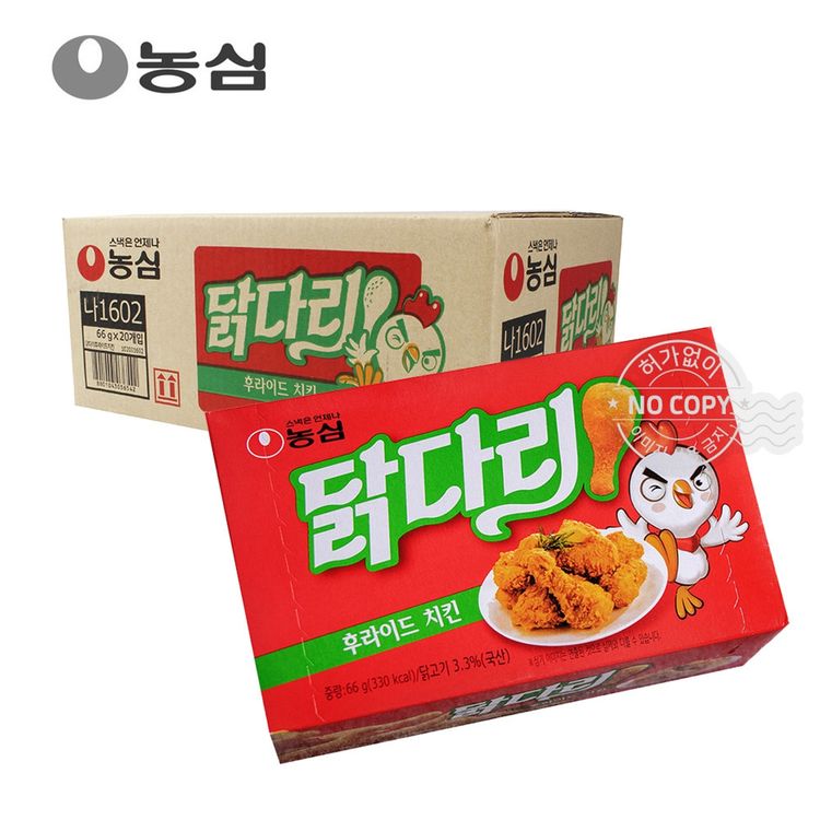 농심 박스 닭다리후라이드 66g 20입 과자 간식 군것질 홈플러스 택배배송