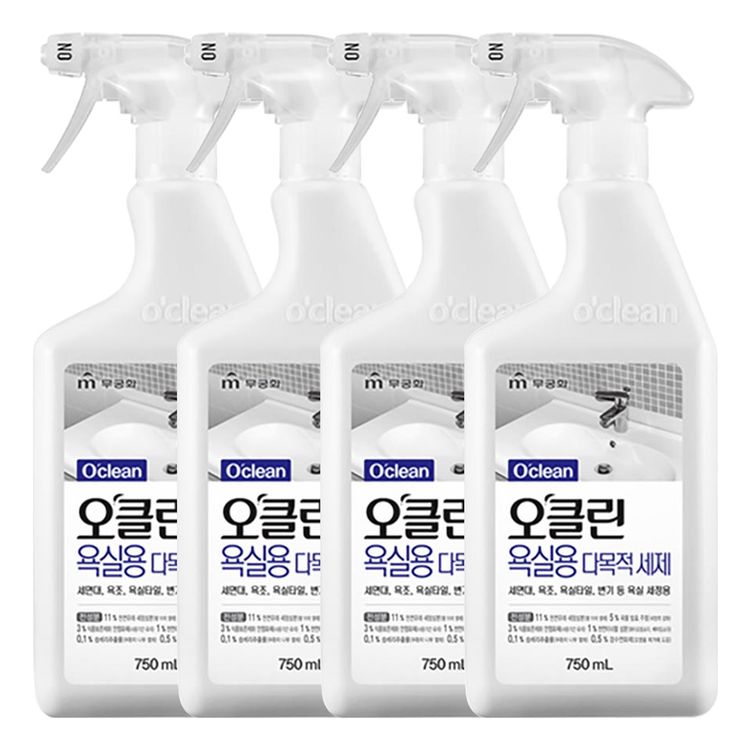 무궁화 오클린 욕실용 다목적 세제 750ml X 4개 홈플러스 택배배송