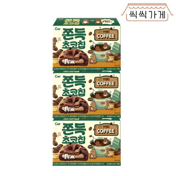 씩씩가게 쫀득초코칩 커피 90g X 3ea 홈플러스 택배배송