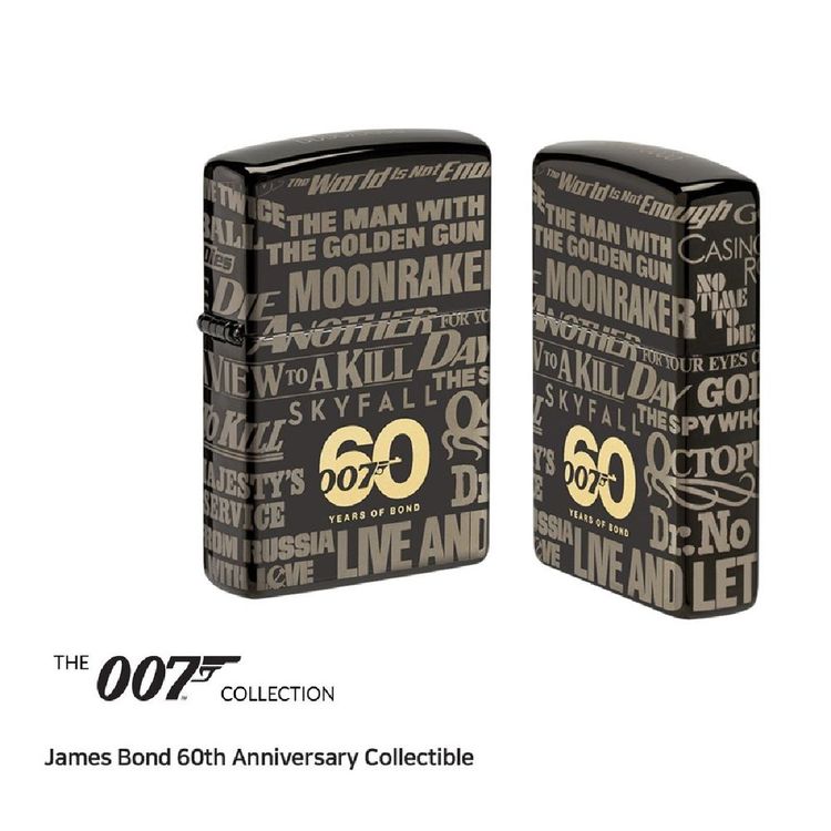 Zippo 지포 라이터 제임스본드60주년 하이폴리시 블랙 홈플러스 택배배송