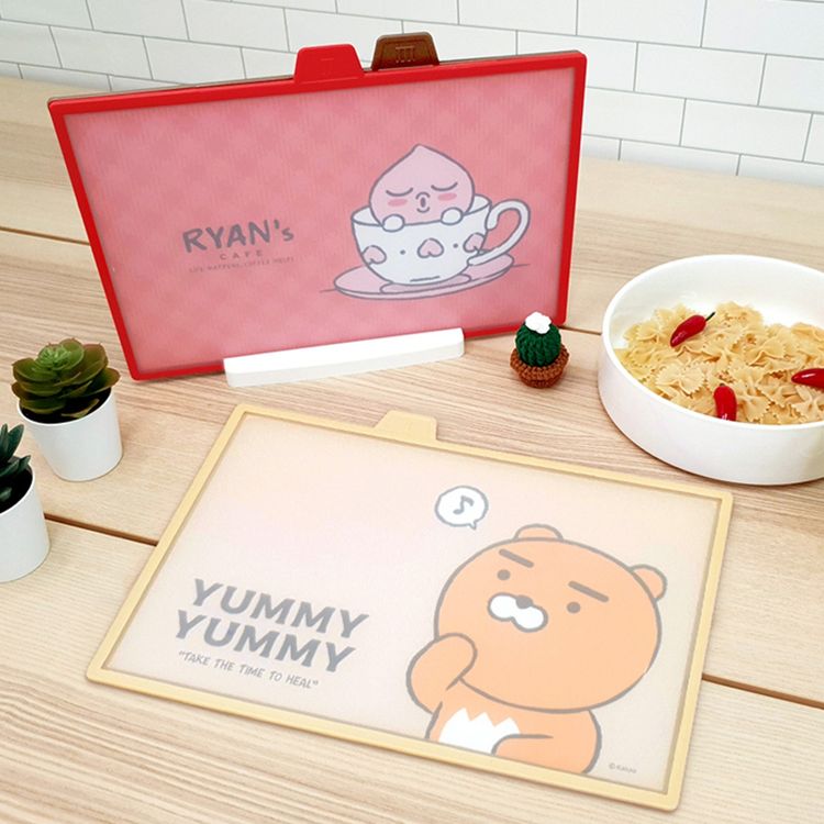 Kakao 카카오프렌즈 라이언카페 슬림 인덱스도마 사각 4p세트 홈플러스 택배배송