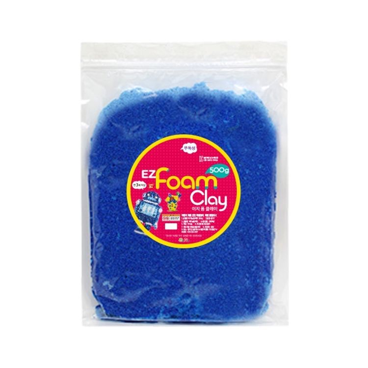 스쿨문구이지폼클레이 500g 지퍼백 파랑 Diy 만들기 홈플러스 택배배송