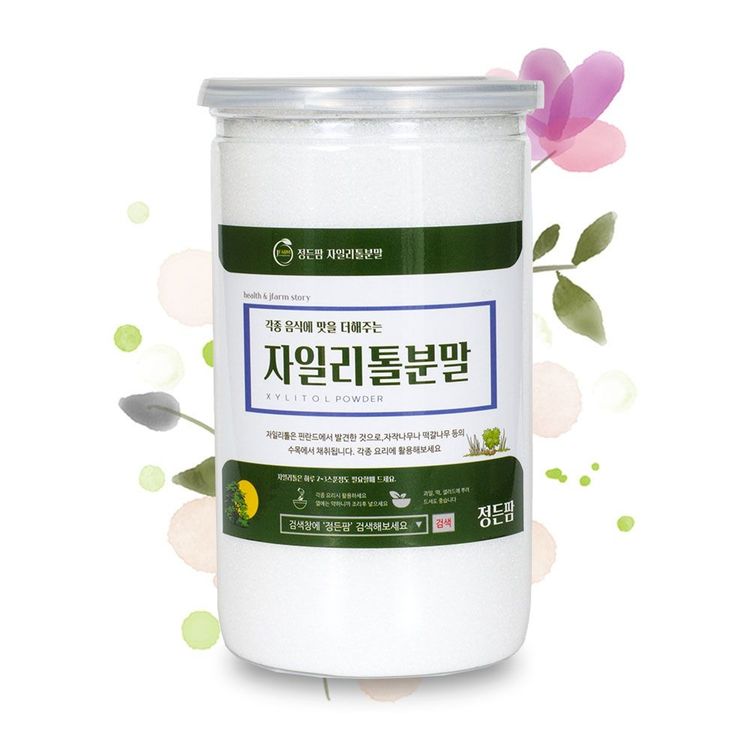 자일리톨 분말 600g 정든팜 이중밀폐통 자일리톨가루 홈플러스 택배배송