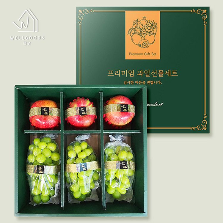 프리미엄 샤인머스켓 사과 선물세트 6과32kg내외 홈플러스 택배배송