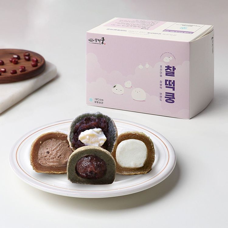 박참봉찰떡쿵 왕 크림 모찌 찹쌀떡 모음 초코크림티라크림치즈팥쑥인절미 60g X 홈플러스 택배배송