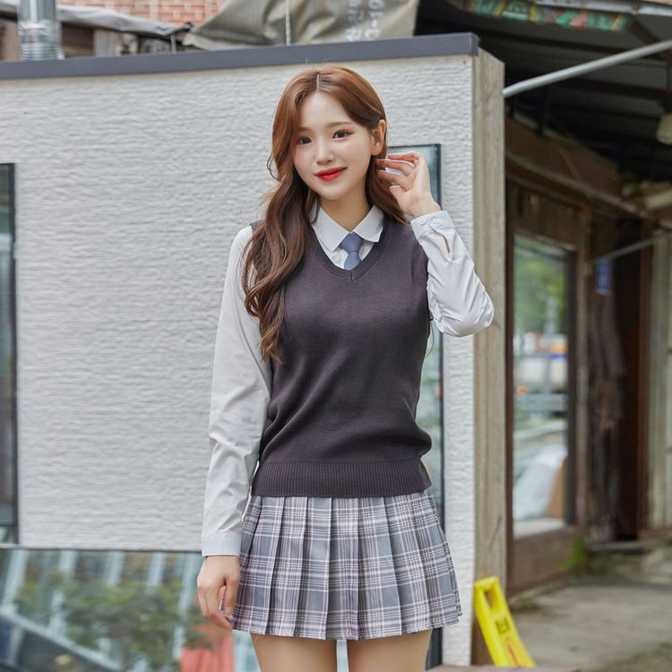 교복몰 차콜교복조끼 여자 교복조끼 교복가디건 교복구매 교복 학생가디건 교복가격 중학교교복 홈플러스 택배배송