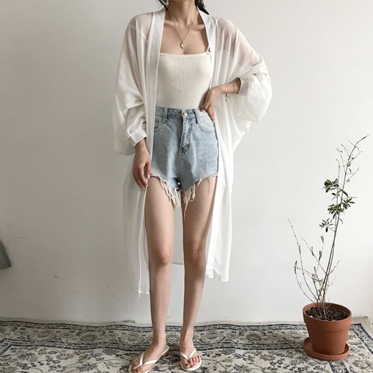 루즈핏 로브 롱가디건xl 얇은 시스루 여름가디건 홈플러스 택배배송