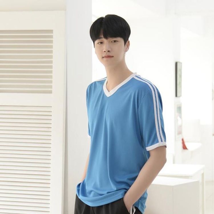 에어로쿨 두줄 브이넥반팔 반티 생활복 단체복 유니폼 홈플러스 택배배송