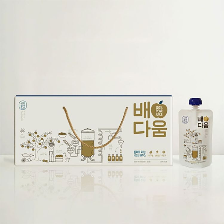 시골이야기 통째로 짜낸 100 저온착즙 배즙 배주스 국내산 당도보장 배다움 20팩 홈플러스 판매자택배