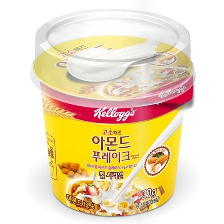 아몬드 푸레이크 컵 시리얼 30gx12ea 켈로그 홈플러스 택배배송