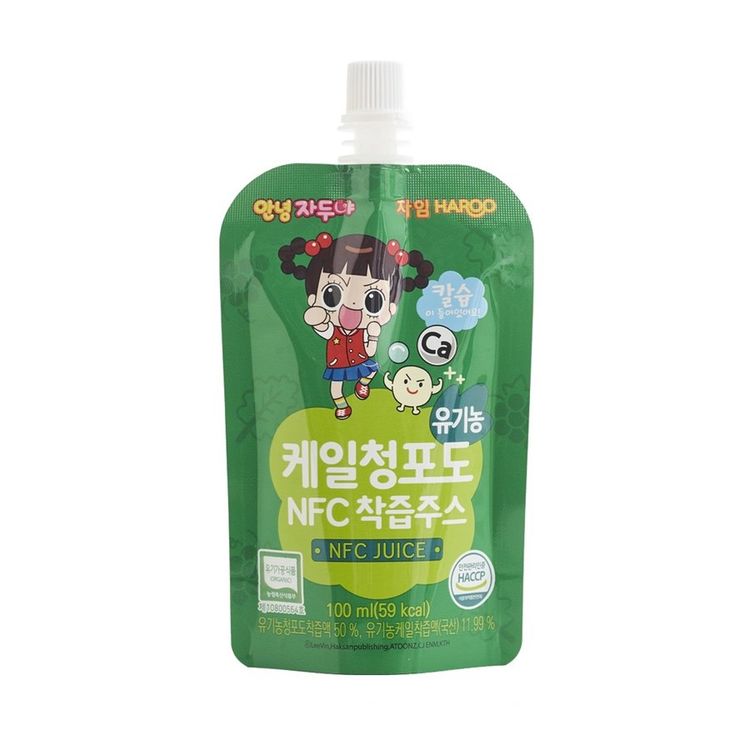 자임 안녕 자두야 유기농 케일 청포도 착즙주스 100ml 홈플러스
