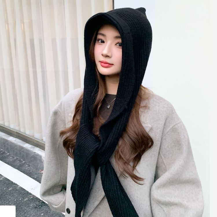 여성 니트 숄 가디건 겨울 후드 바라클라바 목도리 방한 넥워머 겨울 머플러 홈플러스 택배배송