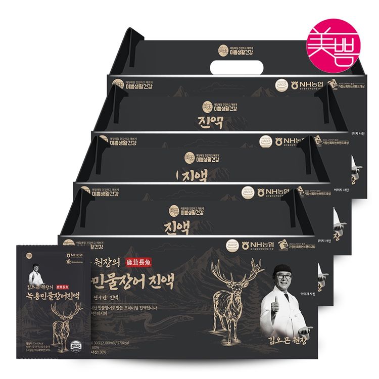 김오곤의 지리산 민물장어 생 녹용 진액 70ml 4박스 총 120포 홈플러스 택배배송