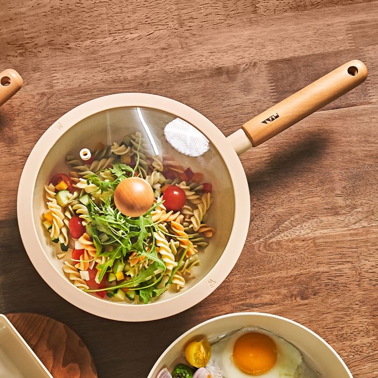 공간주방 샌디 인덕션 쿡웨어 세라믹 코팅 24cm 궁중팬유리뚜껑 홈플러스 택배배송