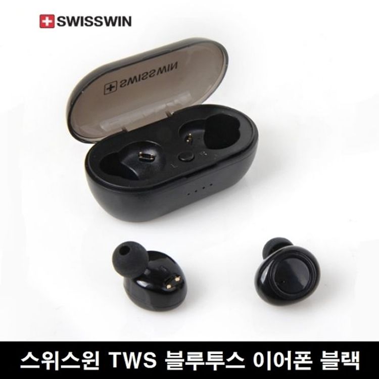 스위스윈 Tws 블루투스 터치식 무선 이어폰 블랙 홈플러스 택배배송