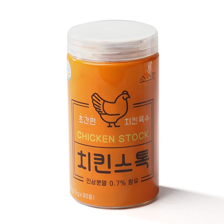 소스락 초간편 치킨스톡 코인 육수 3g X 80알 홈플러스 택배배송