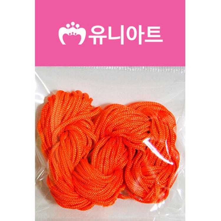 스쿨문구유니아트 매듭실 두께15mm 길이 약13m 주황 홈플러스 택배배송