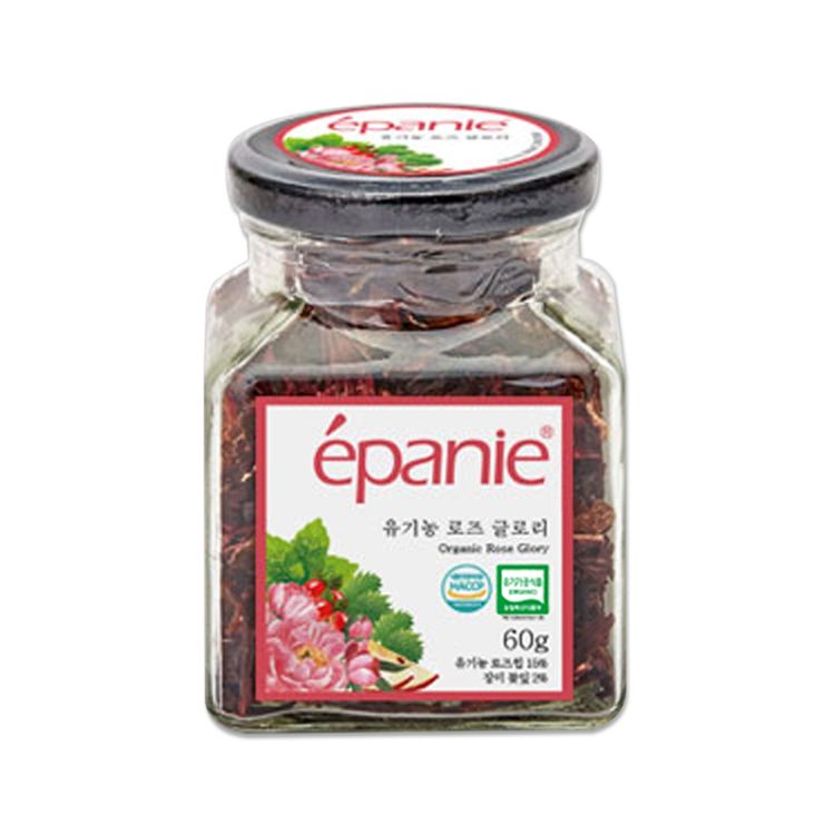 에빠니 유기농 허브티 로즈글로리차 유리병대 60g 잎차 홈플러스 택배배송