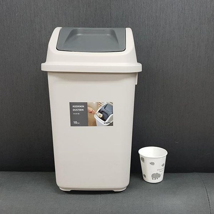 국민휴지통 그레이 10l 스윙 대형휴지통 쓰레기통 홈플러스 택배배송