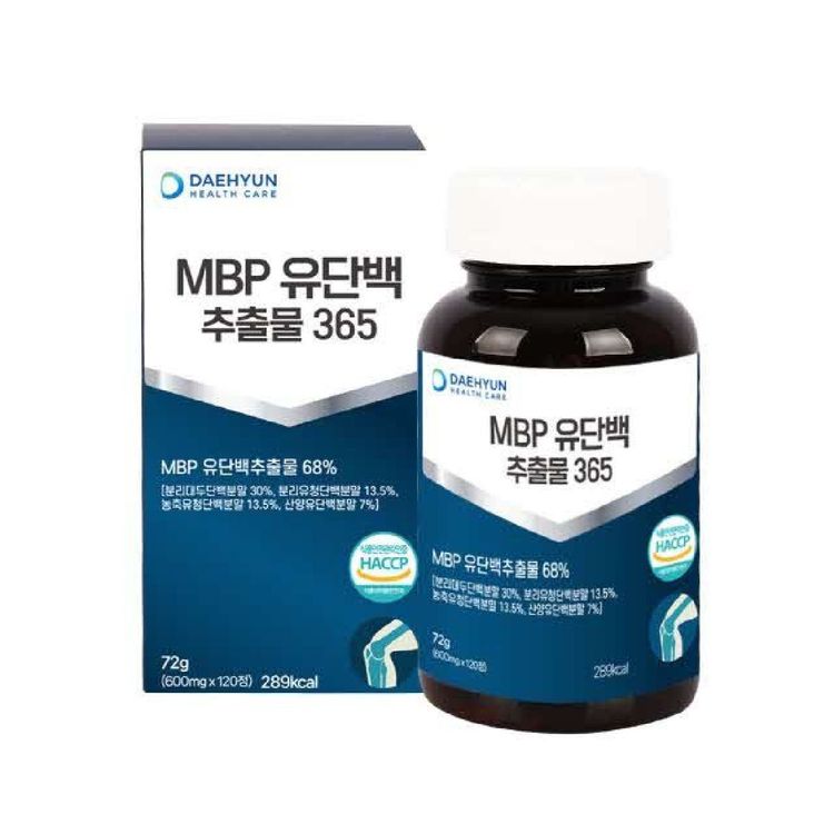 대현헬스케어 MBP 유단백 추출물 365 600mg x 120정 | 홈플러스 판매자택배