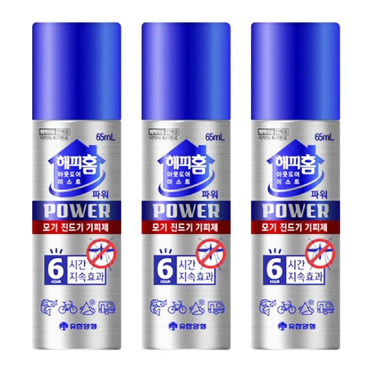 해피홈 아웃도어 미스트 파워 모기진드기 기피제 65ml X 3개 홈플러스 택배배송