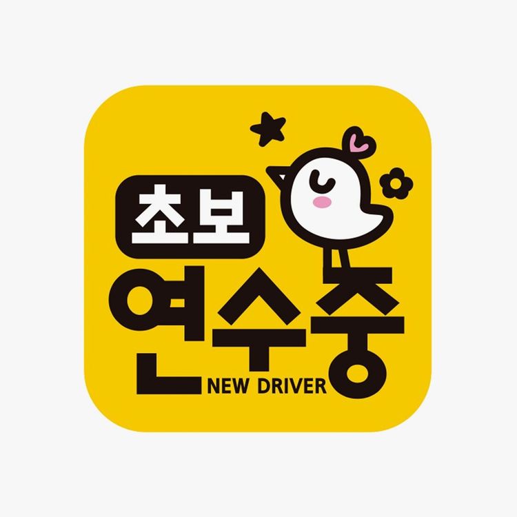 초보연수중 Nc301ac1039 New Driver 반사 자석 자동차스티커 홈플러스 택배배송