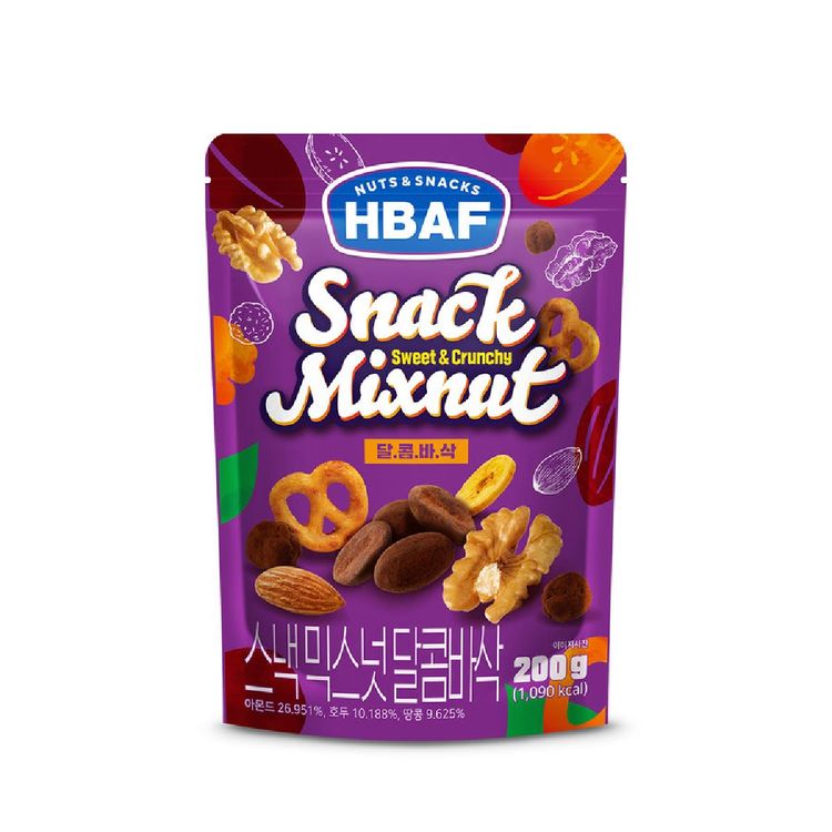 HBAF 바프 스낵 믹스넛 달콤바삭 200G(봉) | 홈플러스