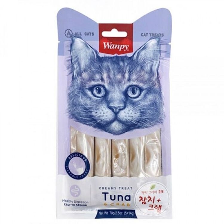 짜먹는간식 짜먹는 고양이 간식 참치 게살 14g 5p 크리미 퓨레 홈플러스 택배배송