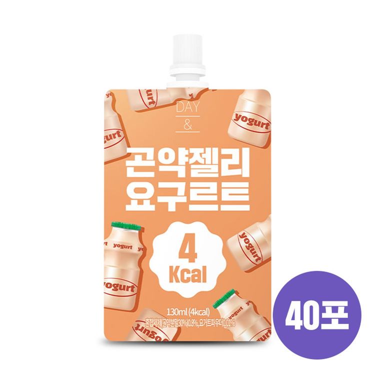 참앤들황토농원 데이앤 요구르트 곤약젤리 130mlx40포 벌크 홈플러스 택배배송