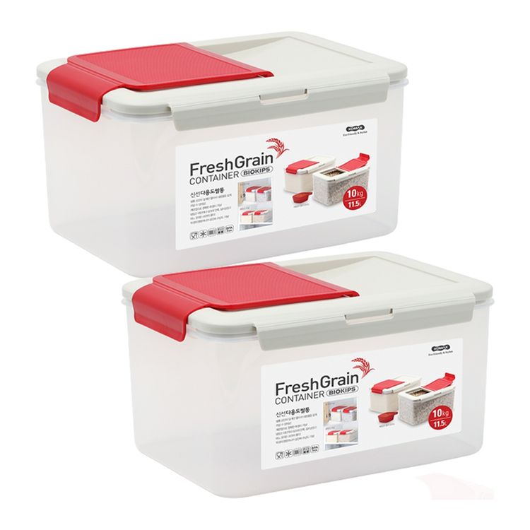 코멕스 바이오킵스 신선 다용도 쌀통 10kg X 2개 홈플러스 택배배송