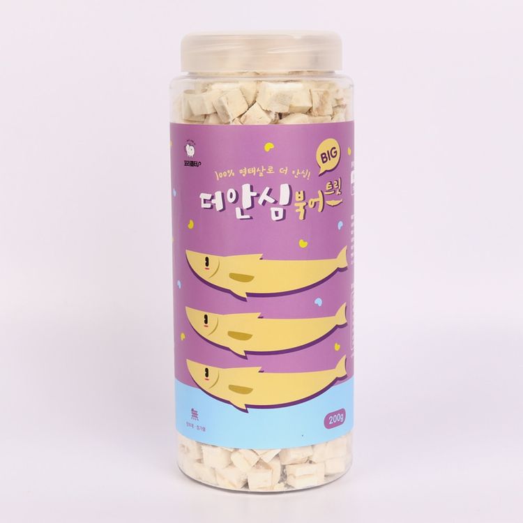 에코펫위드 강아지 고양이 간식 국산 동결건조 대용량 북어트릿 200g 홈플러스 택배배송