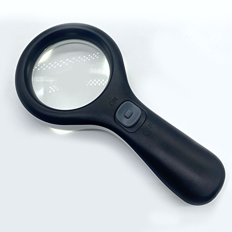 Led 불빛 돋보기 휴대용 노안 독서 확대경 손잡이형 홈플러스 택배배송