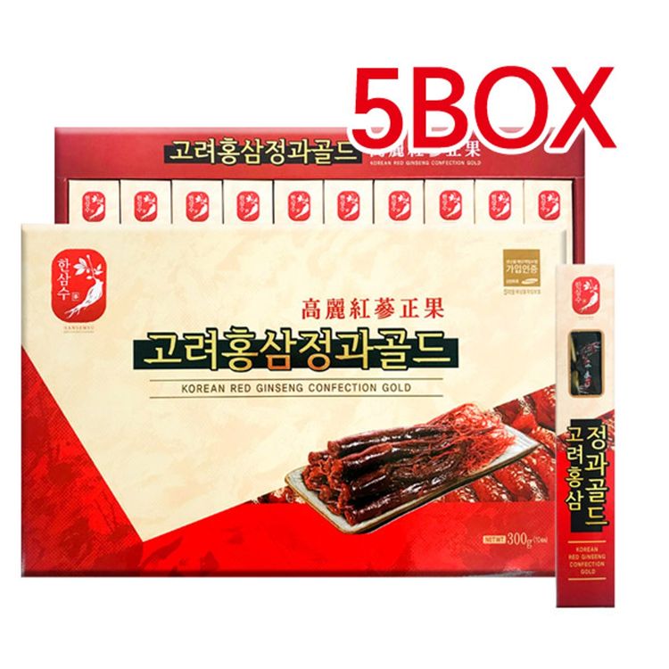 대한홍삼진흥공사 한삼수 고려 홍삼정과 골드 30g10개쇼핑백증정5box무료배송 홈플러스 택배배송
