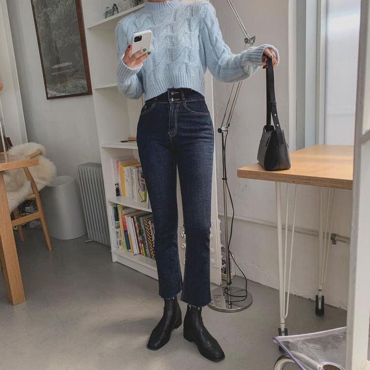 여자 하이웨이스트 부츠컷 스키니 로우엣지 청바지 홈플러스 택배배송