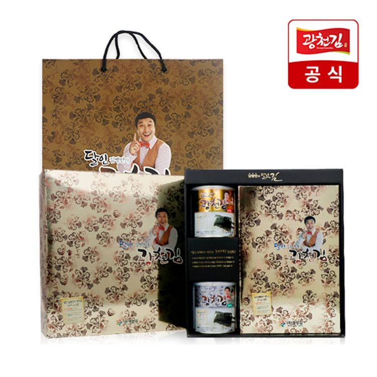 찬솔맛나 광천김 전장김5봉캔김2캔 고급 선물세트5호달인5호 홈플러스 택배배송