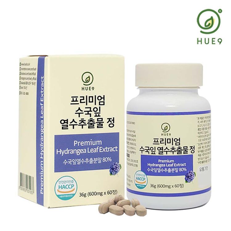 휴나인 프리미엄 수국잎 열수추출물정 1박스600mg X 60정 하이드란제놀 홈플러스 택배배송