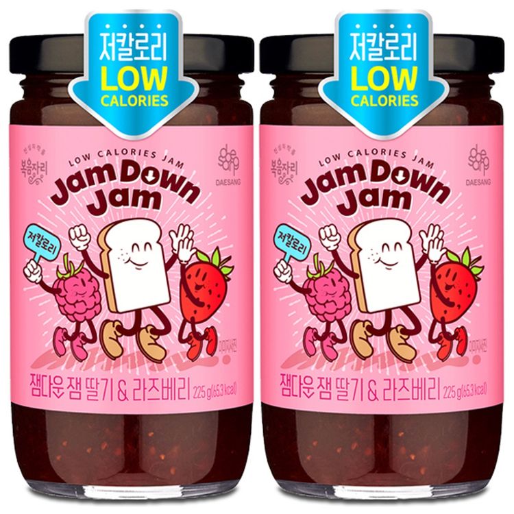 복음자리 잼 다운 잼 딸기 라즈베리 225gx2개 홈플러스 택배배송