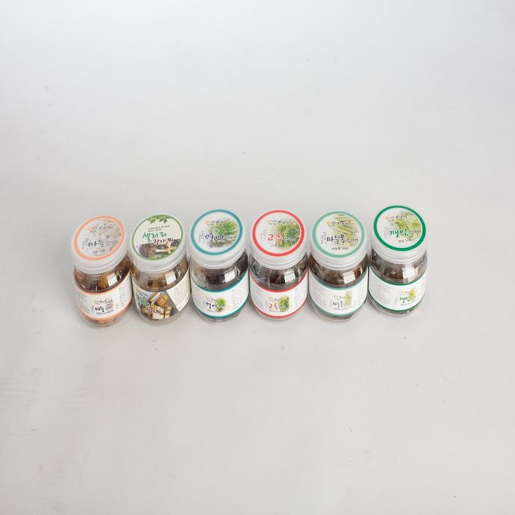 청양식품 맛내음사계절 명이깻잎고추마늘마늘쫑샐러리 장아찌 각 300g 6종 홈플러스 택배배송