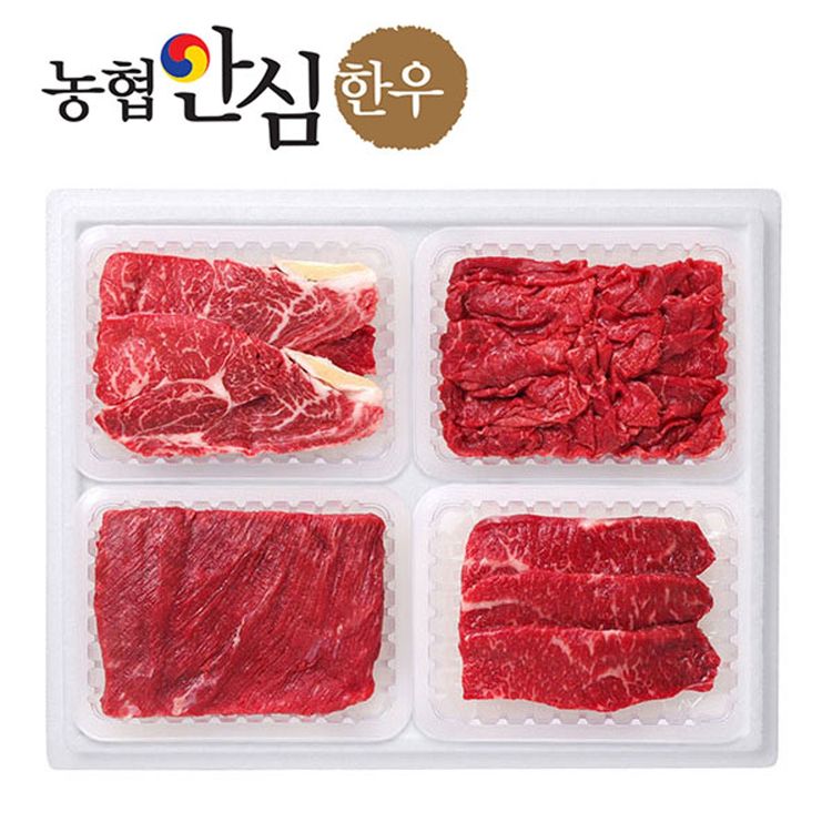 농협안심한우 명절맞이 한우1등급 로스and정육 2호 12kg등심채끝불고기국거리 홈플러스 택배배송