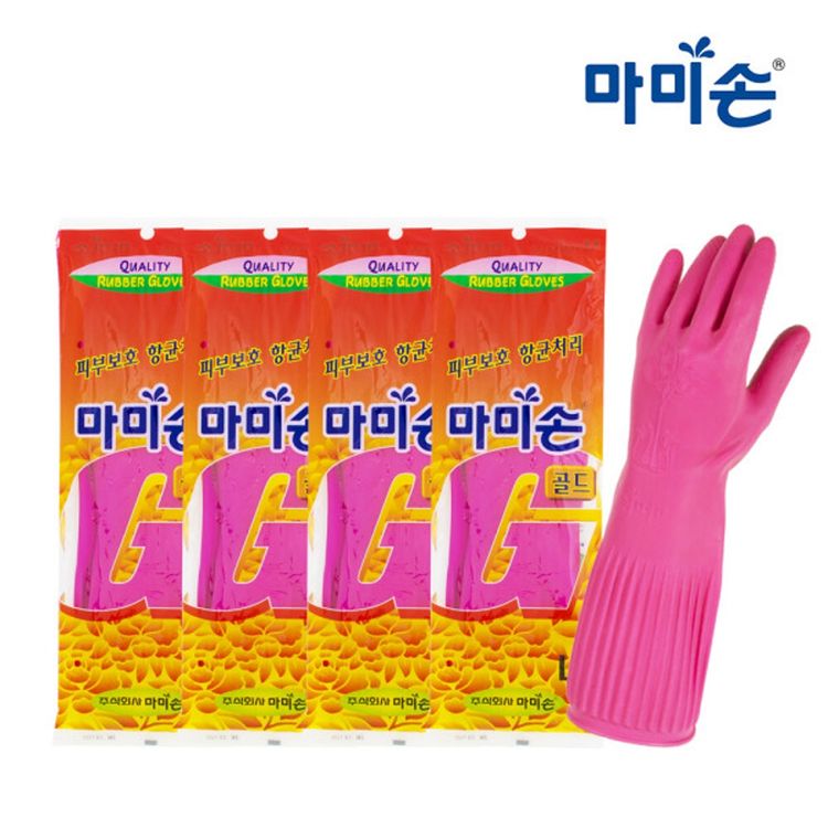 마미손 고무장갑 골드 분홍 대 5켤레 홈플러스 택배배송