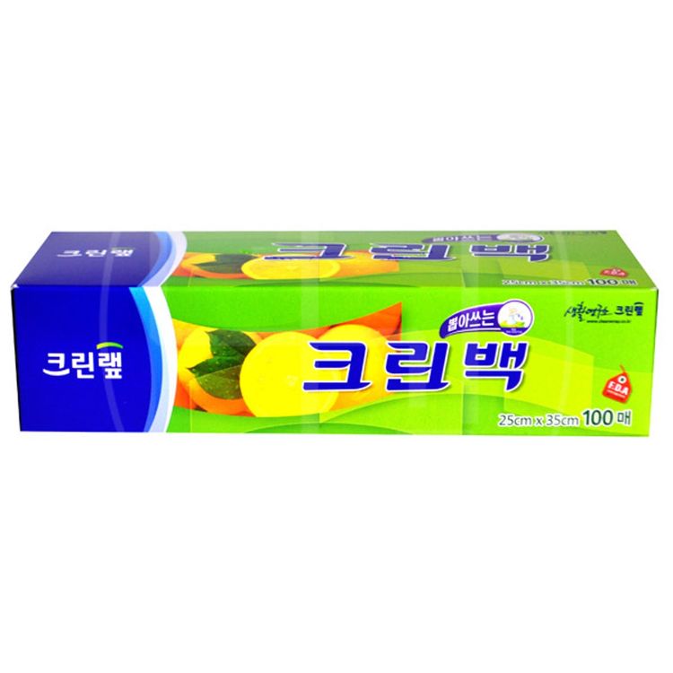 크린랩 크린백 25x35 100매 크린팩 위생 비닐백 롤백 홈플러스 택배배송