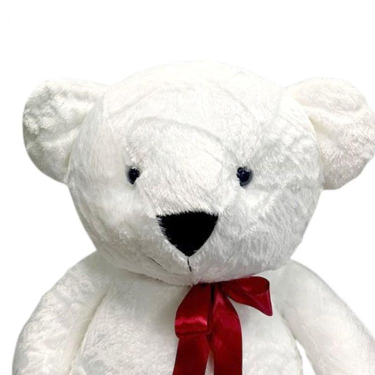 60cm 리본 화이트베어 곰인형 쿠션 애착인형 인테리어소품 고급스런 소재 나혼자산다 윌슨 홈플러스 택배배송