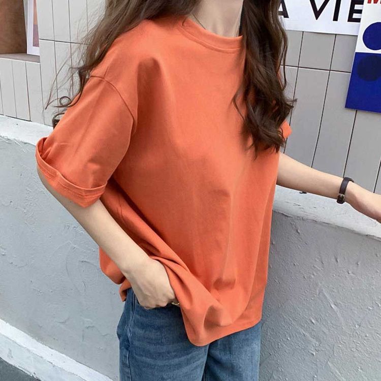 여자 꾸안꾸룩 상의 여름 이너 티셔츠 베이직 반팔티 홈플러스 택배배송
