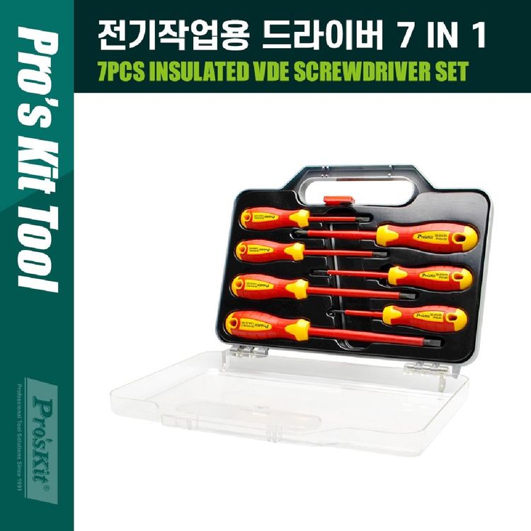 Prokit Sd 8012 전기작업용 스크류드라이버 7 In 1 25 40 55 홈플러스 택배배송