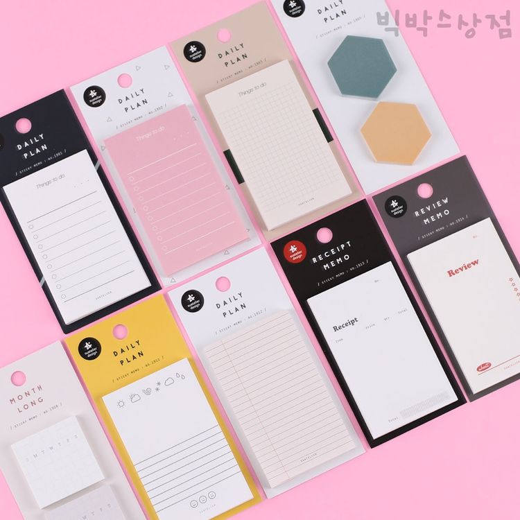 스티키메모 1p 제이알 점착메모지 점착메모지 다이어리 꾸미기 메모 패드 문구 수첩 필기 공 홈플러스 택배배송