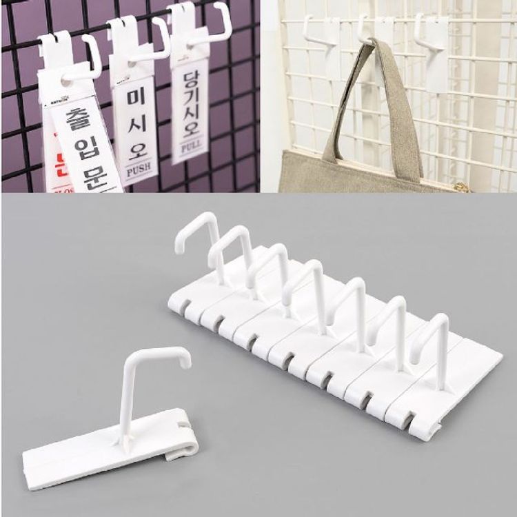 철망용 N8241c30dc4 고리 소품 진열걸이 벽후크 화이트 8p 홈플러스 택배배송