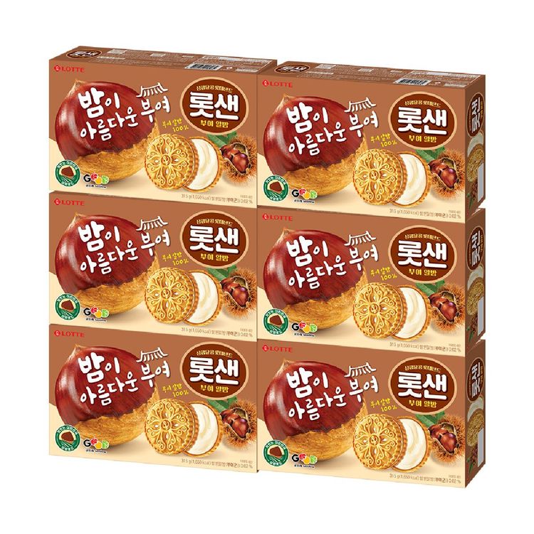 롯데샌드 부여알밤 315g X6개 홈플러스 택배배송