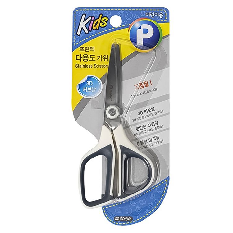 13cm 다용도 3d 커브날 가위 Ss130 Wh 사무용가위 문구가위 코팅 다목적사용 소형 홈플러스 택배배송