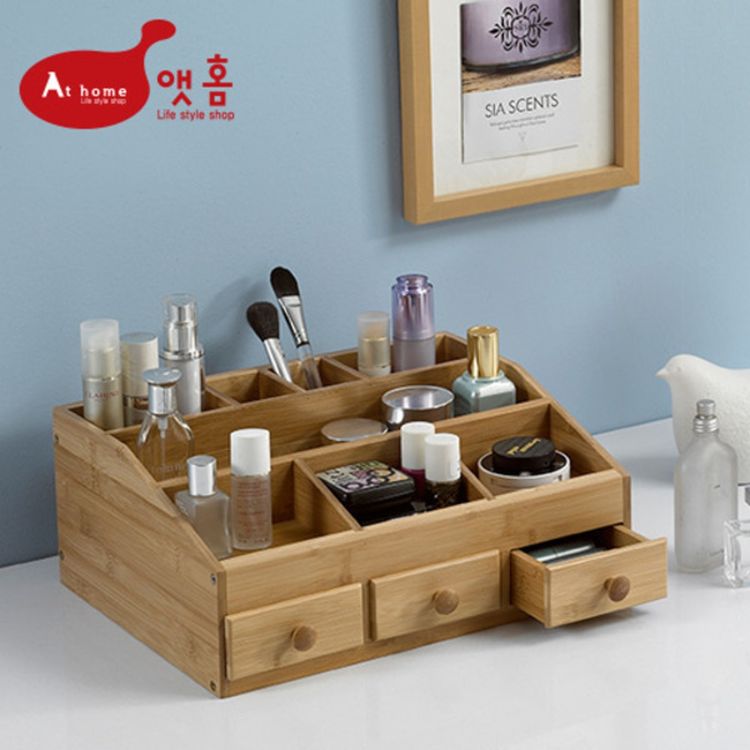 At Home 앳홈 원목 1단서랍 소품보관함 홈플러스 택배배송