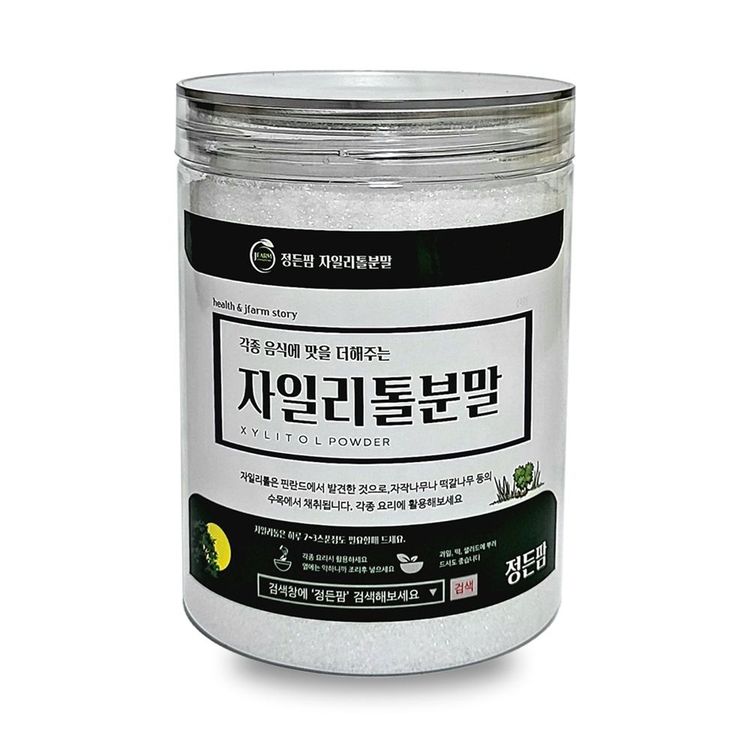 자일리톨 분말 350g 정든팜 이중밀폐통 자일리톨가루 홈플러스 택배배송